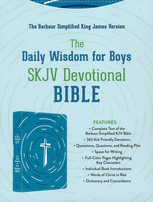KJV Simplified Bible: Daily Wisdom for Boys Devotional Bible — One ...