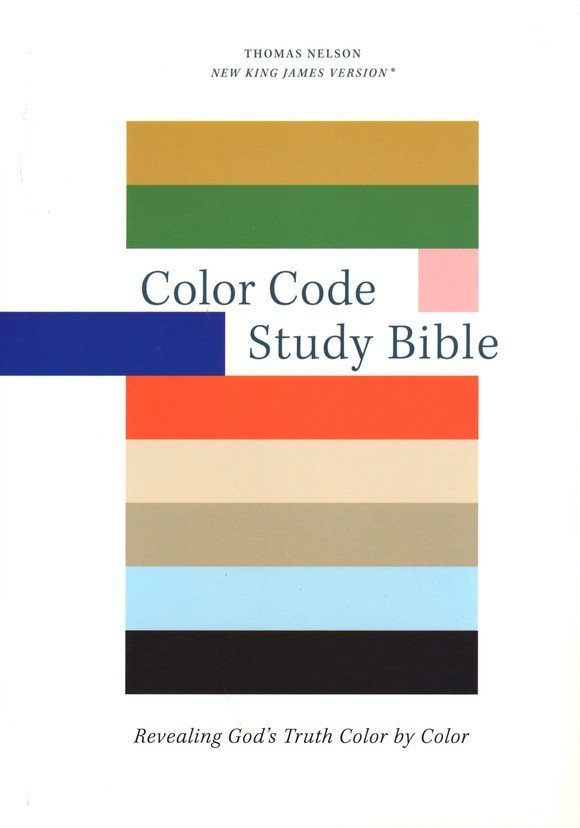 NKJV Color Code Study Bible Purple Leathersoft Indexed — One Stone ...
