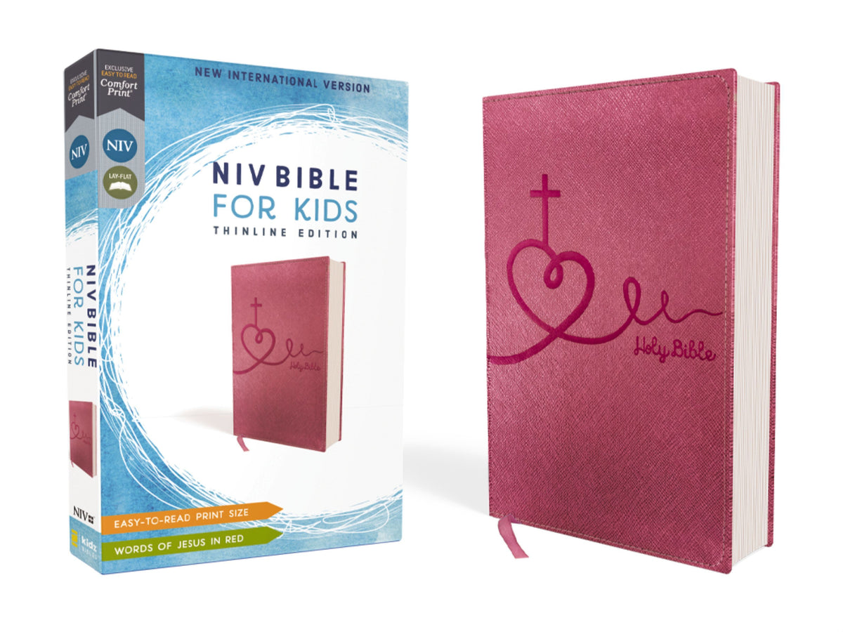 NIV Bible for Kids Thinline Edition Pink Leathersoft — One Stone ...