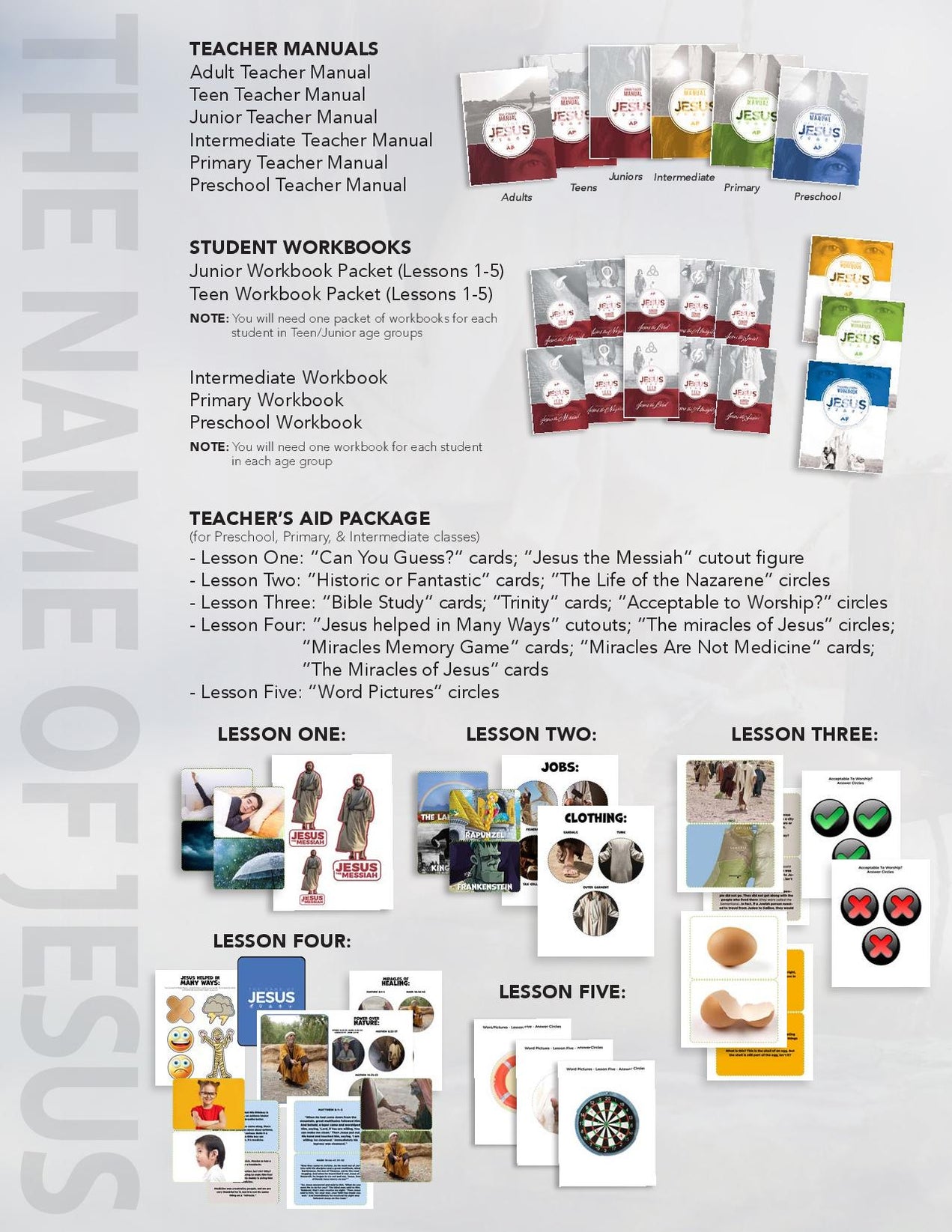 The Name of Jesus VBS Sample Kit — One Stone Biblical Resources