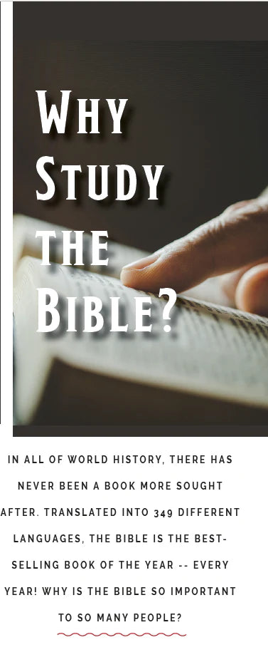 Why Study the Bible? (tract) — One Stone Biblical Resources