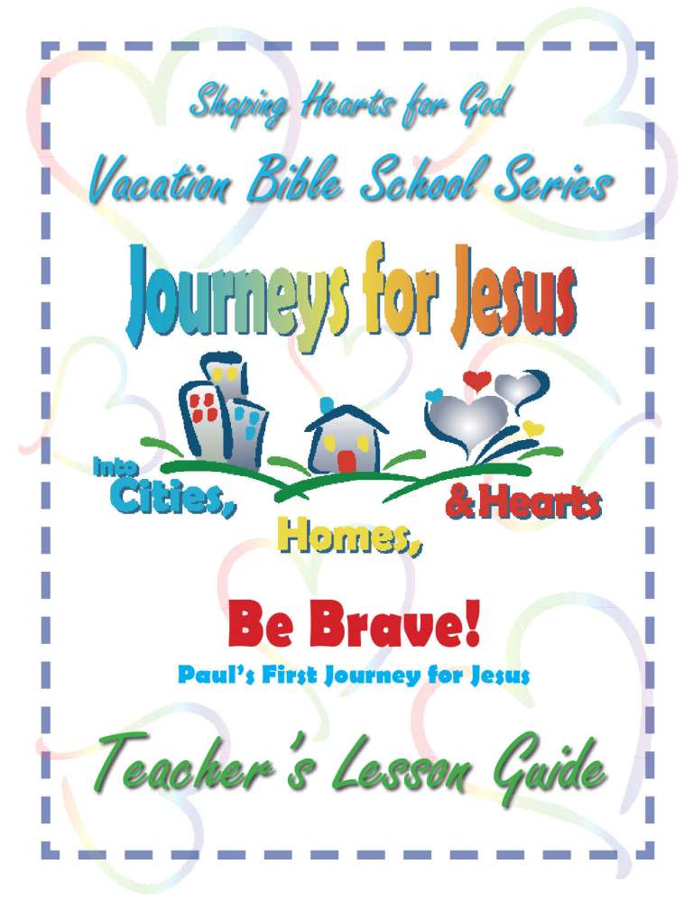 Journeys for Jesus Be Brave! Teachers Guide VBS — One Stone Biblical ...