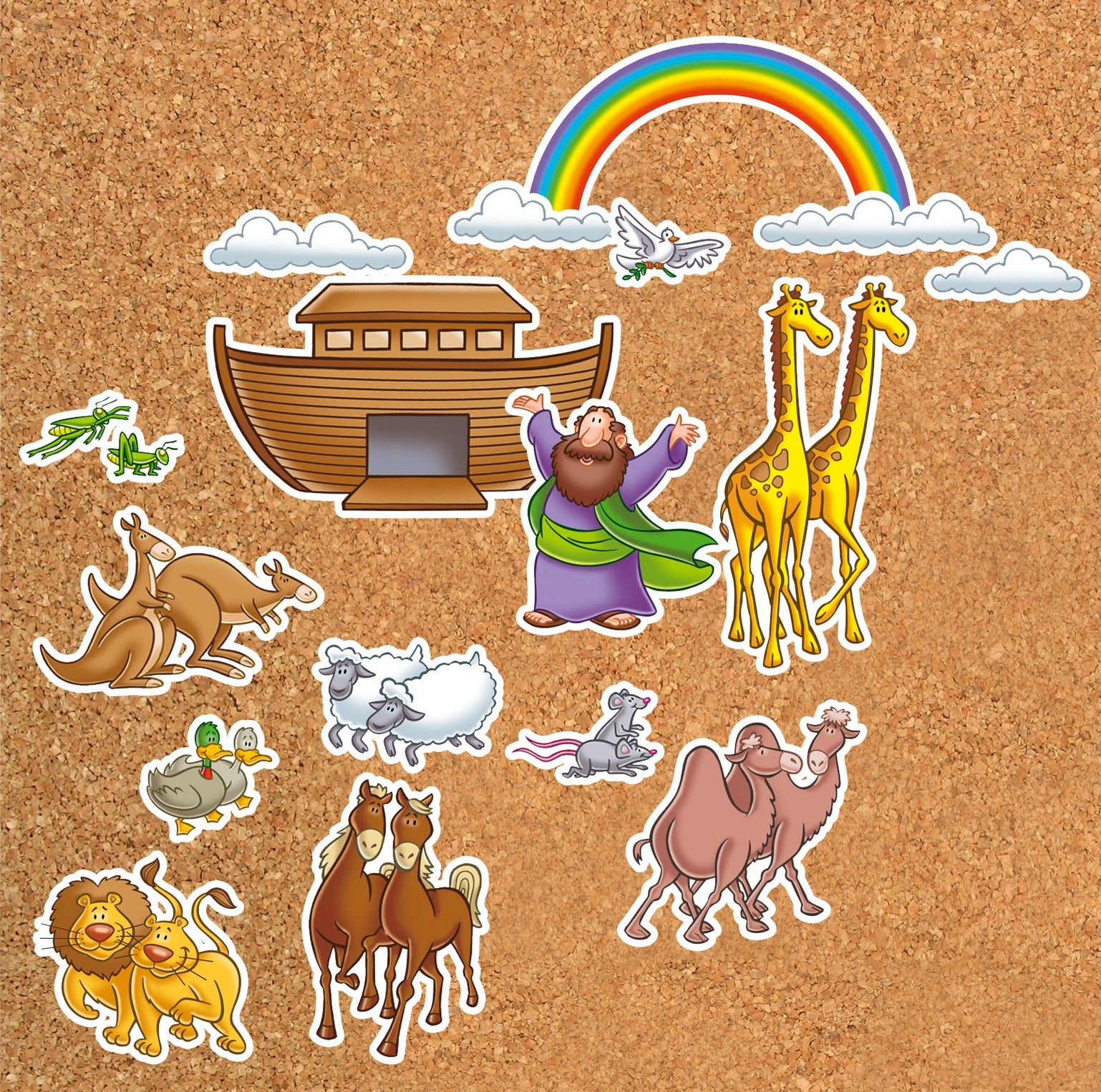 Noah's Ark Bulletin Board Accents — One Stone Biblical Resources