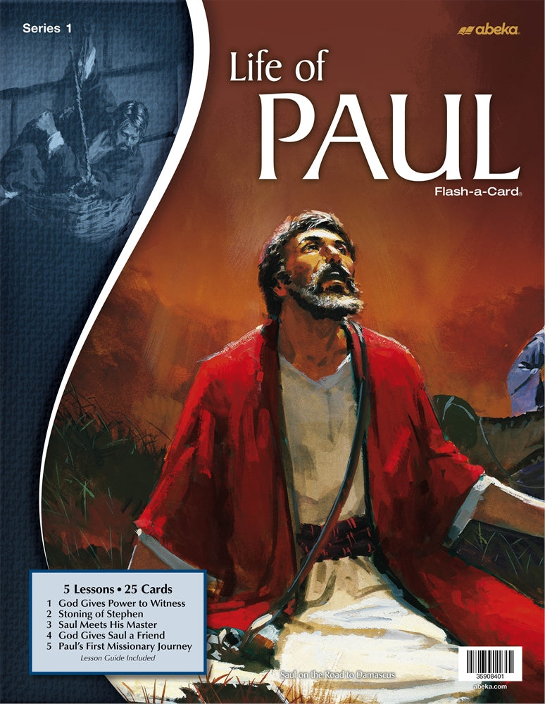 Life of Paul Series 1 - Abeka Flash-A-Card — One Stone Biblical Resources