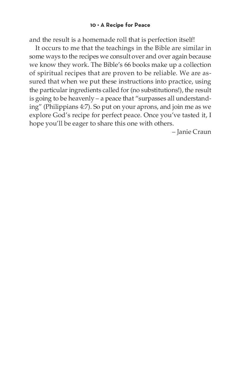 A Recipe for Peace: 7 Ingredients for a Satisfying Life — One Stone ...