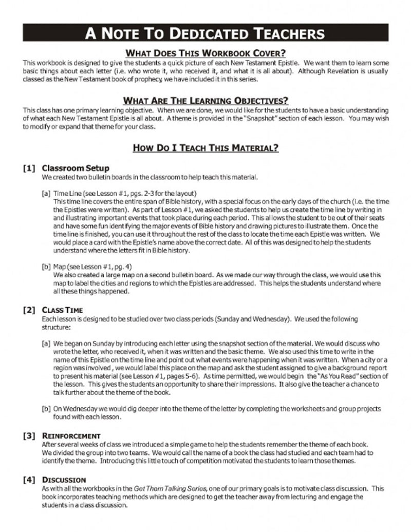 Epistles - A Quick Look At Each New Testament Letter — One Stone ...