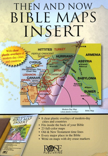 Then and Now Bible Map Insert — One Stone Biblical Resources