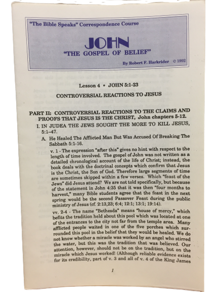 Gospel of John #4 — One Stone Biblical Resources