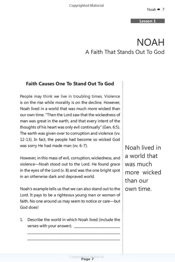 Walking by Faith (Faith Builder Series, 7:1) — One Stone Biblical Resources