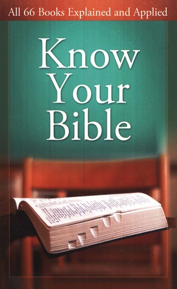 Know Your Bible — One Stone Biblical Resources