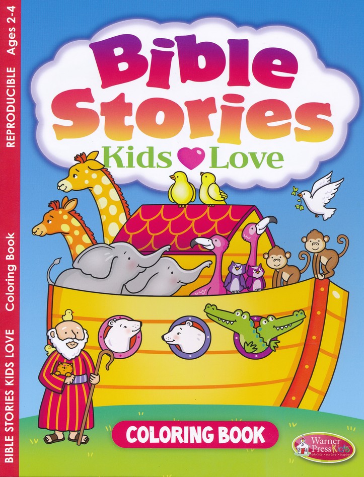 Bible Stories Kid's Love Coloring Book Ages 2-4 — One Stone Biblical ...