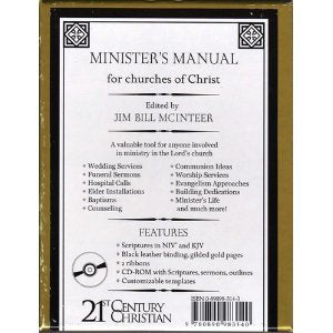 Minister's Manual For Churches Of Christ — One Stone Biblical Resources