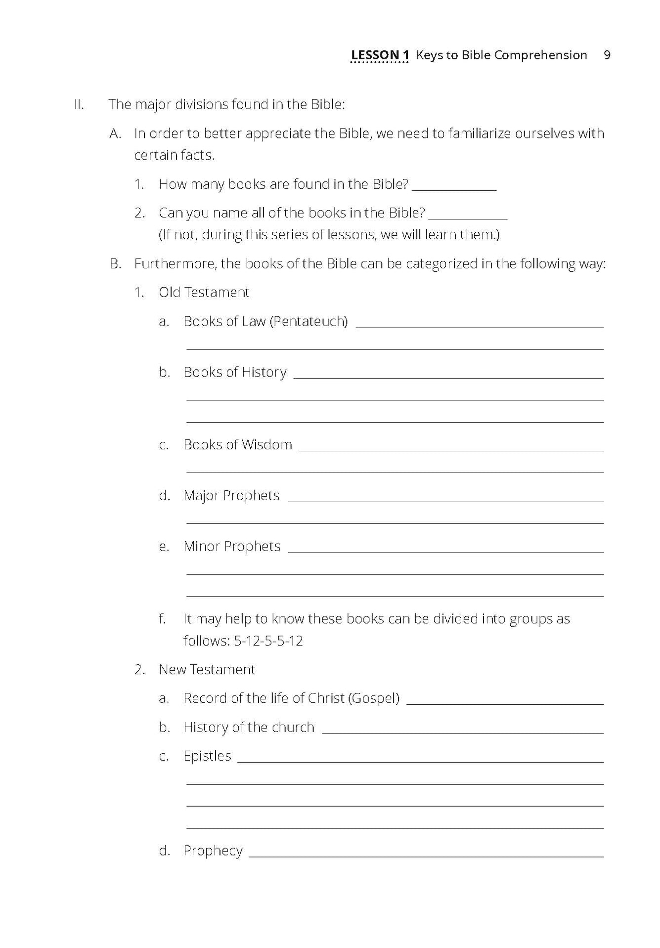 Keys to Understanding the Bible — One Stone Biblical Resources