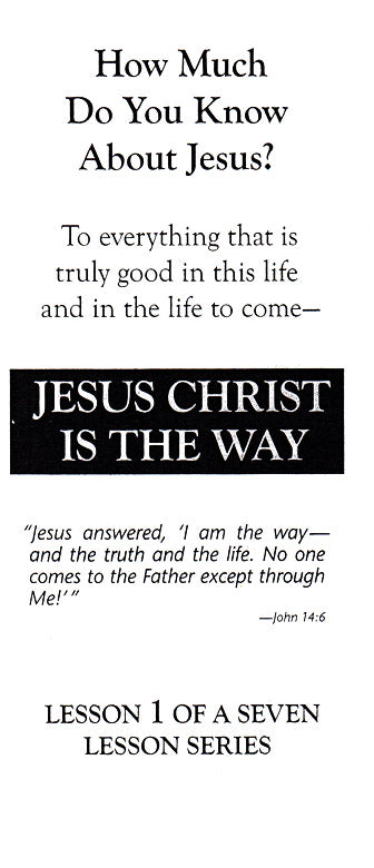 Jesus the Way #1 — One Stone Biblical Resources